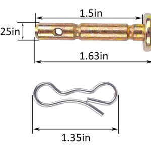 dawnow Replacement Shear pins and Split pins are Suitable for Cub Cadet 738-04124 and 714-04040 MTD Snow blowers (16 Pack)