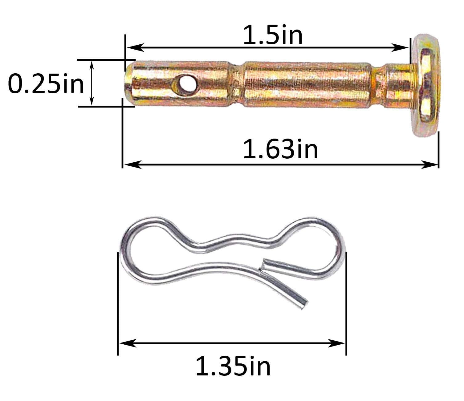 dawnow Replacement Shear pins and Split pins are Suitable for Cub Cadet 738-04124 and 714-04040 MTD Snow blowers (16 Pack)