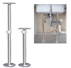 undermount sink mounting brackets new 304 stainless steel sink legs sink repair supports kit installation and repair system for kitchen and bathroom (height: 16 to 29.5 inch)