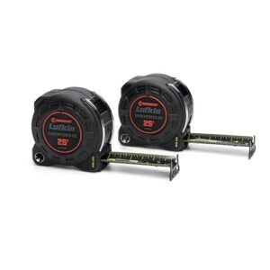 Lufkin Crescent Shockforce G2 25-ft Nite Eye, 2 Pack Tape Measure Set - L1225BSET2V-02