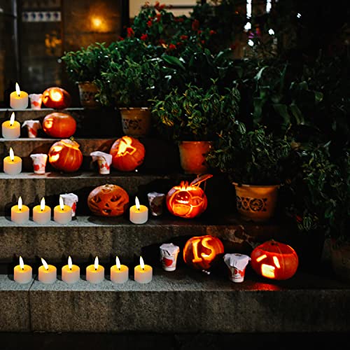 6 Packs 3D Black Wick Led Flameless Battery Operated Tea Lights Candles with Remote Control,Romantic Valentine's Day Decor Flickering Votive Tea Light Candle for Special Night,Fake Timer Tealight