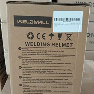 WELDMALL Large Viewing Screen True Color Auto Darkening Welding Helmet 4 Arc Sensor Wide Adjustable Shade DIN 5-9/9-13 for TIG MIG Arc Welder Hood Grinding Welder WM-Q108