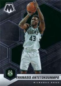 2020-21 panini mosaic #167 thanasis antetokounmpo milwaukee bucks official nba basketball trading card in raw (nm or better) condition