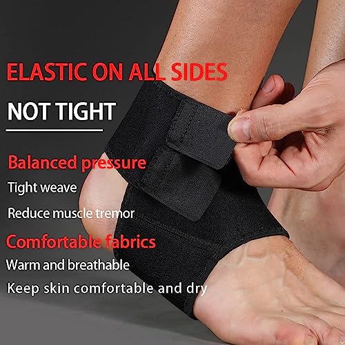 JINGBA Ankle Brace for Men & Women, Adjustable Athletics Achillies Tendon Ankle Wrap,One Size Fits All.For Ankle Sleeve for Plantar Fasciitis, Achille