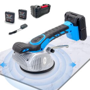 captok tile vibration machine automatic suction vibrator 10,000mah 2 batteries tile leveling tiling machine 6 speed handheld 18,000vpm