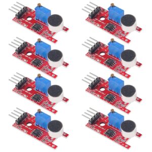 coliao 8pcs microphone sound sensor ky-037 high sensitivity sound voice detection module with digital and analog output sensors diy kit