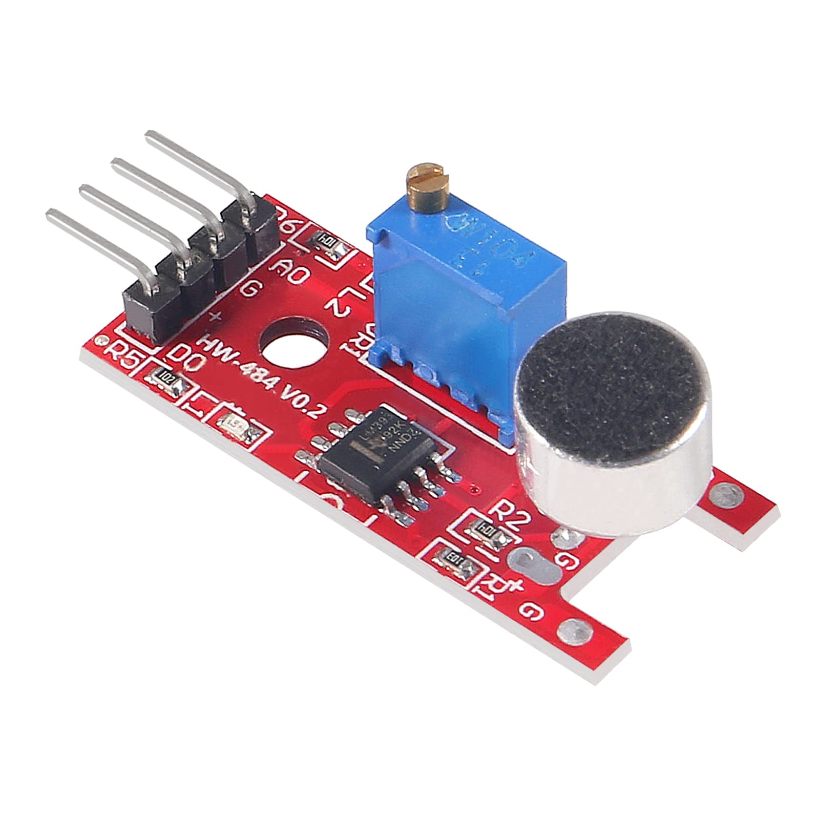 Coliao 8pcs Microphone Sound Sensor KY-037 High Sensitivity Sound Voice Detection Module with Digital and Analog Output Sensors DIY Kit