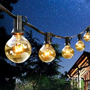 AVANLO Outdoor String Lights 100FT 2-Pack, Dimmable G40 Globe Patio String Lights with 54 Edison Bulbs Waterproof Hanging Outside Lights for Patio Backyard Bistro Wedding Cafe Party Christmas Decor