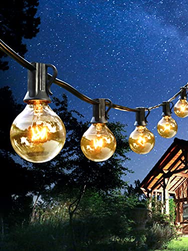 AVANLO Outdoor String Lights 100FT 2-Pack, Dimmable G40 Globe Patio String Lights with 54 Edison Bulbs Waterproof Hanging Outside Lights for Patio Backyard Bistro Wedding Cafe Party Christmas Decor