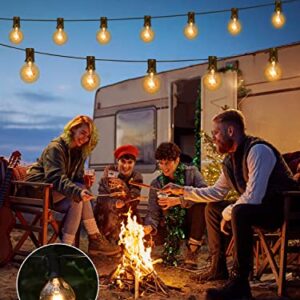 AVANLO Outdoor String Lights 100FT 2-Pack, Dimmable G40 Globe Patio String Lights with 54 Edison Bulbs Waterproof Hanging Outside Lights for Patio Backyard Bistro Wedding Cafe Party Christmas Decor