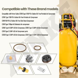 Air Compressor Regulator Repair Kit N008792 - Compatible with Porter Cable/D-ewalt/Craftsman Compressor, Regulator Repair Kit for 919167784 919166442 1WC94 1WC95 D55684 D55167 & other models.