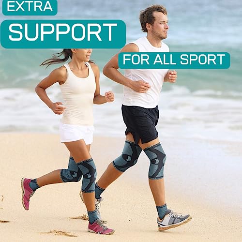 [ 2 pack ] Ankle Support Running, Sports, Daily Wear - Ankle Brace, Achilles Tendonitis Support, Sprained Ankle Supports for Weak Ankles and Joint Pain - Sprained Ankle, Plantar Fasciitis, Achilles Tendonitis, Relieve Swelling of Heel Spurs (Large)