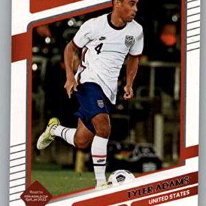 2021-22 Donruss Road to Qatar #166 Tyler Adams United States Official Soccer Trading Card in Raw (NM or Better) Condition