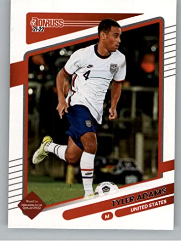 2021-22 Donruss Road to Qatar #166 Tyler Adams United States Official Soccer Trading Card in Raw (NM or Better) Condition