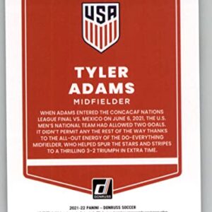 2021-22 Donruss Road to Qatar #166 Tyler Adams United States Official Soccer Trading Card in Raw (NM or Better) Condition