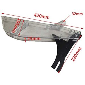 FDSF 10Inch Stand Table Saw Protective Cover, Anti Dust Case Clear Plastic Guard Dispensing Knife Universal Transparent