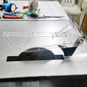 FDSF 10Inch Stand Table Saw Protective Cover, Anti Dust Case Clear Plastic Guard Dispensing Knife Universal Transparent