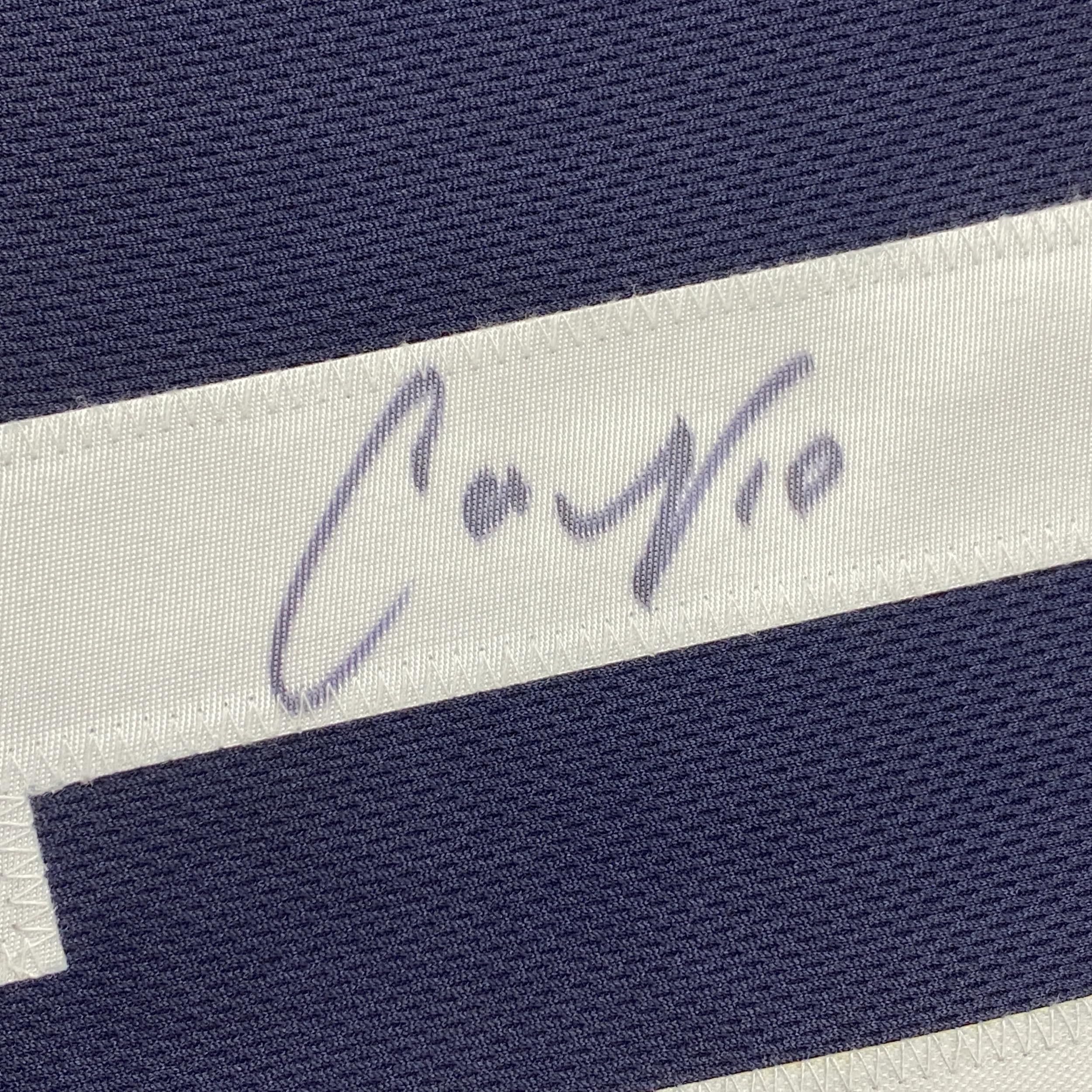 Autographed/Signed Carli Lloyd Navy Blue Soccer Team USA World Cup Jersey JSA COA