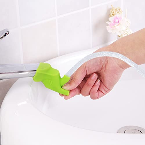 3pc Kitchen Sink Faucet Extender Rubber Elastic Nozzle Guide Children Water Saving Tap Extension for Bathroom Accessories