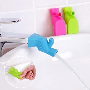 3pc Kitchen Sink Faucet Extender Rubber Elastic Nozzle Guide Children Water Saving Tap Extension for Bathroom Accessories