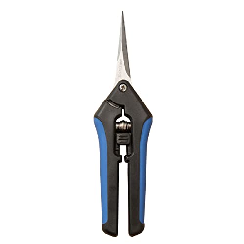 6.5 Inch Gardening Hand Pruner Pruning Shear Straight Tip Blades Blue