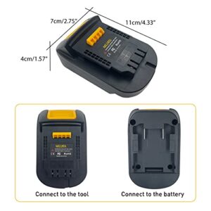 Heating Master ZDTZAN Battery Adapter MIL18DL for Milwaukee M18 18V Battery to Dewalt 20V Lithium-ion Battery, Convert Milwaukee M18 Battery to Dewalt 20V Tool Use