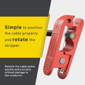 iCrimp Round Cable Stripper,Cable Jacket Stripper,Wire Stripping Tool for 1/10" to 5/8" diameter