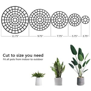 4 PCS Heavy Plant Riser for Pots Outdoor, Pot Risers Plant Trivet Pot Elevator Plant Elevator - Size Adjustable, Protect Deck and Patio Floor, Provide Plants Airflow and Drainage, 11.75 in