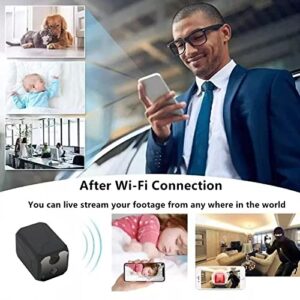 Hidden Camera, 4K Spy Camera,100 Days Standby Battery Life, Mini WiFi Security Camera, Extra large shooting angle Motion Detection Alerts, Clear Auto Night Vision, Small Camera, Nanny Camera Spy Cam