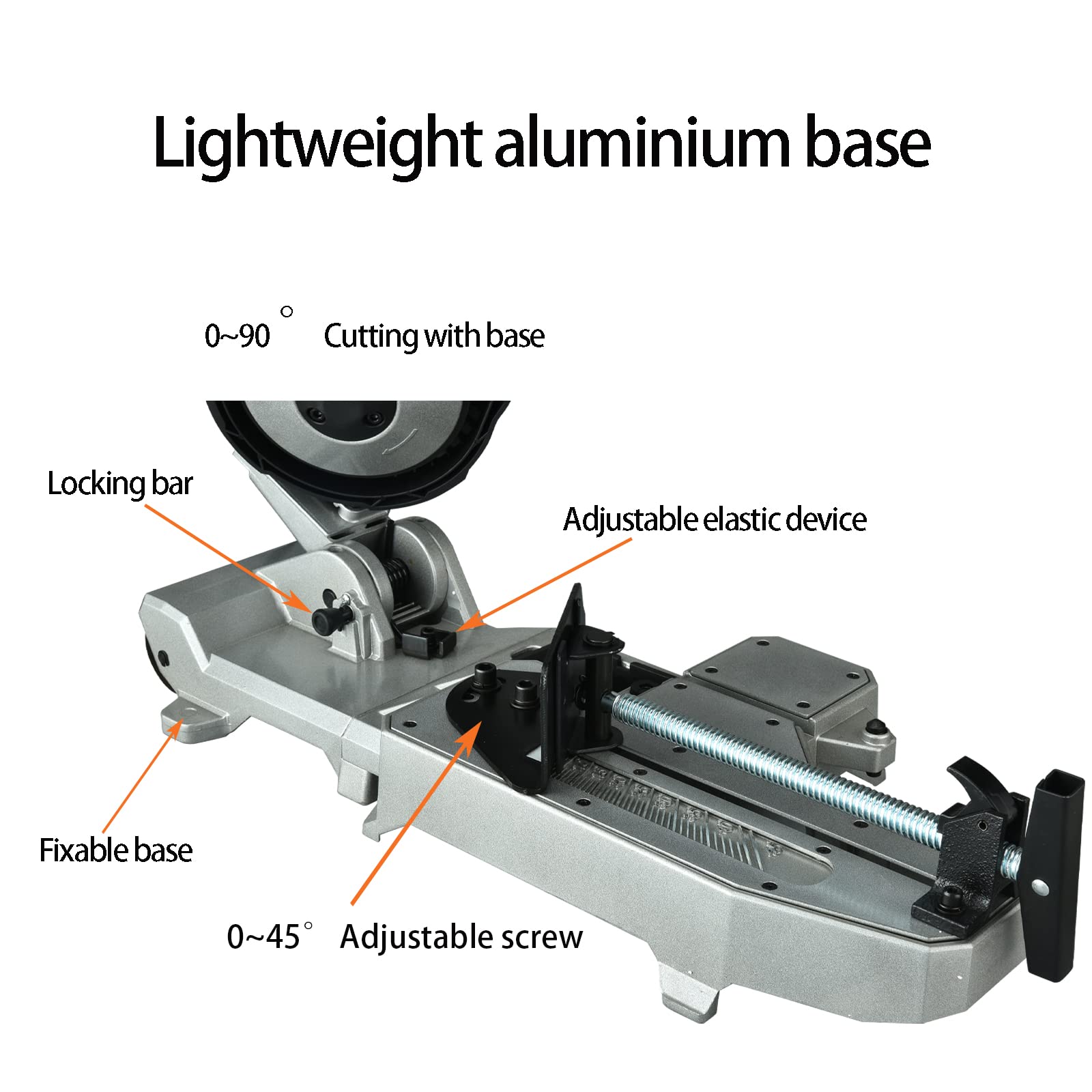 MAXXT Band Saw with Lightweight Aluminum Base 10 Amp 5 Inch Deep Cut Variable Speed Handheld Automatic Multipurpose Cut with Carrying Wheels Portable