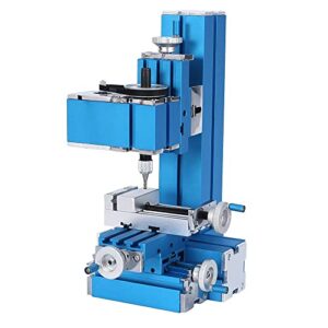 universal mini metal milling machine motorized metalworking diy tool benchtop woodworking for hobby science education modelmaking w10004m ac100v~240v (24w milling)