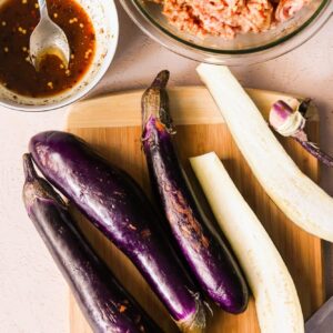 TomorrowSeeds - Chinese Eggplant Seeds - 200+ Count Packet - for 2024 Purple Shine Long Asian Aubergine Ping Tung Japanese Eggplants Brinjal