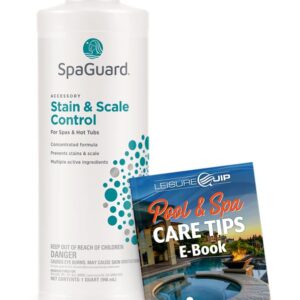 SpaGuard Hot Tub Stain and Scale Control 1 Quart with Digital Pool & Spa Care Ebook