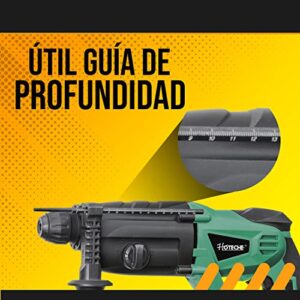 HOTECHE 1" 26mm SDS Plus Rotary Hammer Drill 4 Functions 920W 7.7A