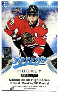 2021/22 upper deck mvp nhl hockey hobby box (20 pks/bx)