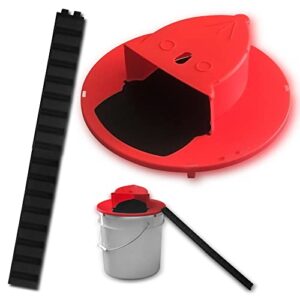 bucket lid flip n slide humane self-resetting mouse trap