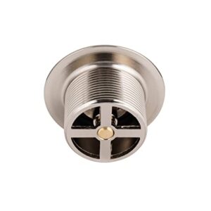 VATTNO Bath tub Drain Kit 1-7/8" 1-1/2-11.5NPSM Brushed Nickel tub Drain Strainer,All Brass