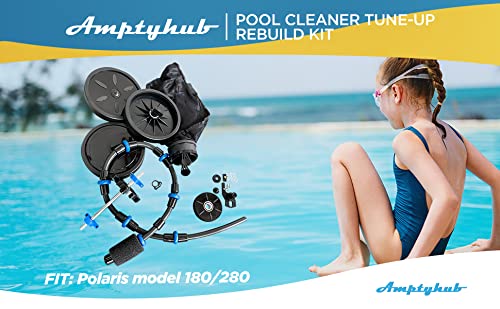 Amptyhub Pool Cleaner Rebuild kit Replacement for Zodiac Polaris Black Max 280 Pool Cleaner