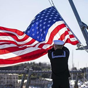 ROTERDON American Flag 4x6 FT Outdoor - Made in USA, USA Heavy Duty Nylon US Flags with Luxury Embroidered Stars, Sewn Stripes and 2 Brass Grommets