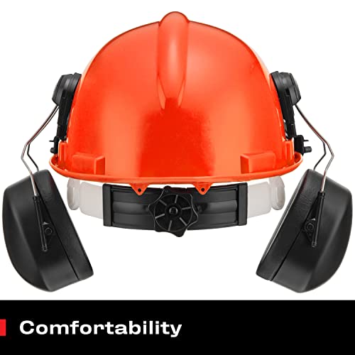 NoCry 6-in-1 Industrial Chainsaw Helmet with Face Shield and Ear Muffs - Includes a Mesh Chainsaw Face Shield & a Clear Plastic Face Visor - ANSI Z89.1 Certified Forestry Helmet or Arborist Helmet