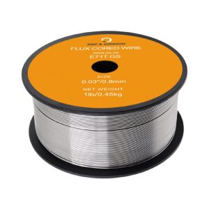 flux core welding wire 1.0 mm mild steel e71tgs.040-diameter,1-pound spool weld wire for mig welder accessories