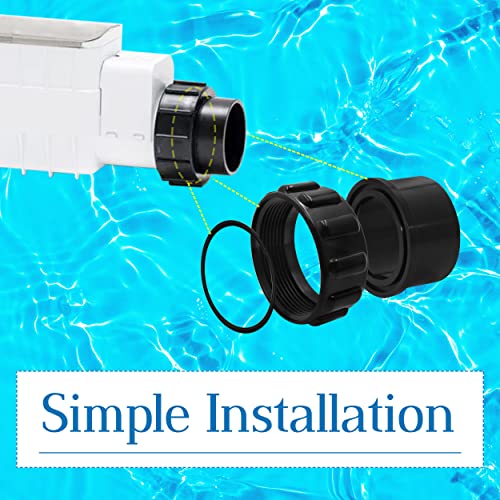 WEST ORGIN 520595 1.9" Union Replacement Kit, Compatible with IC20, IC40, IC60 Pool/Spa Sanitizer and Automation Control Systems