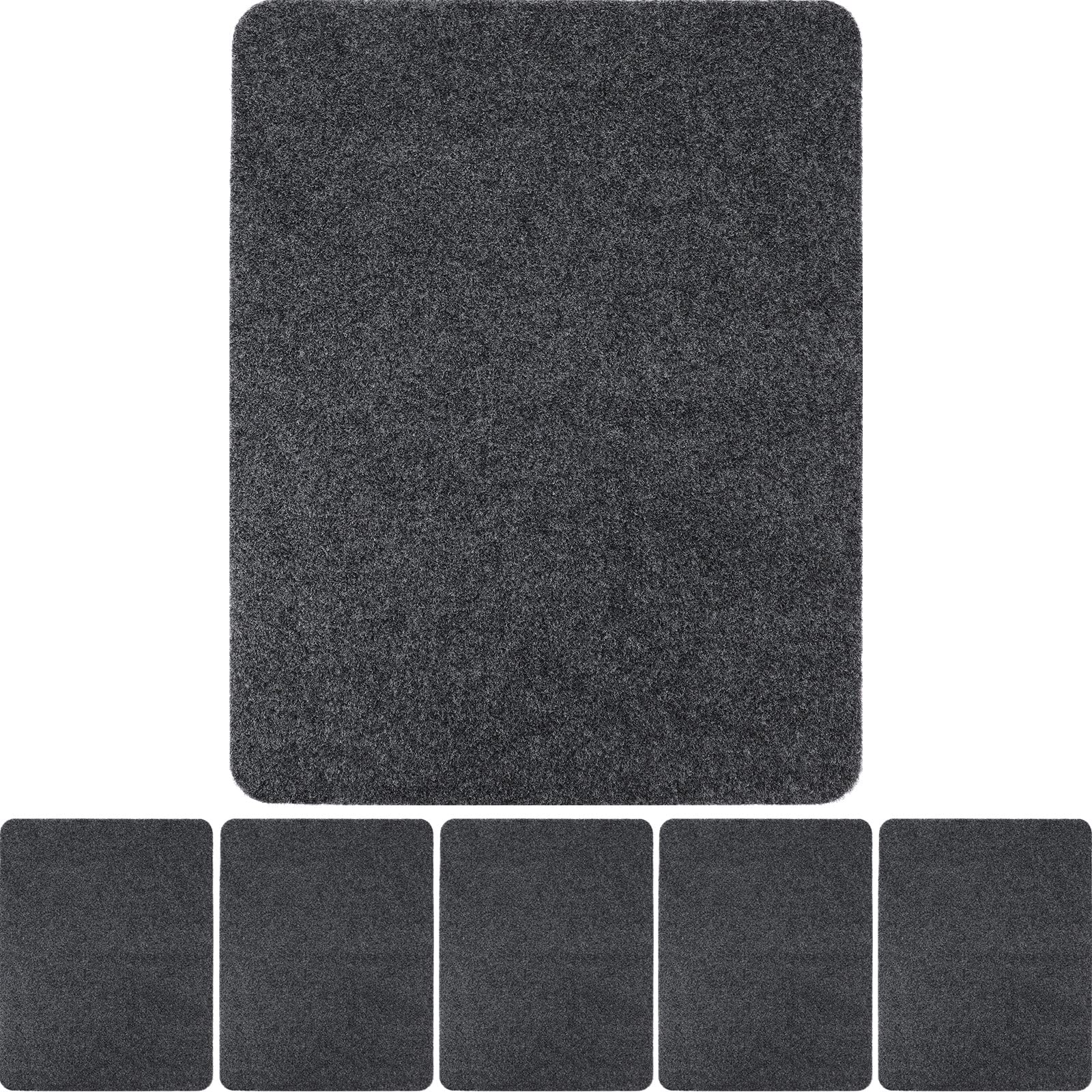 Nuanchu 6 Pcs Nonslip Urinal Mats Urinal Floor Mats Water Absorption Urinal Mat Bathroom Urinal Floor Pad for Men Bathroom Restroom (Gray)