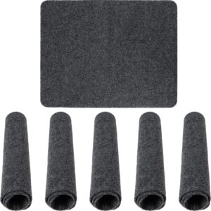 Nuanchu 6 Pcs Nonslip Urinal Mats Urinal Floor Mats Water Absorption Urinal Mat Bathroom Urinal Floor Pad for Men Bathroom Restroom (Gray)