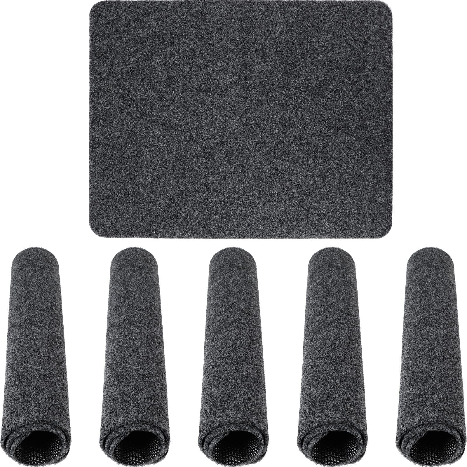 Nuanchu 6 Pcs Nonslip Urinal Mats Urinal Floor Mats Water Absorption Urinal Mat Bathroom Urinal Floor Pad for Men Bathroom Restroom (Gray)