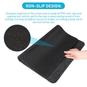 Nuanchu 6 Pcs Nonslip Urinal Mats Urinal Floor Mats Water Absorption Urinal Mat Bathroom Urinal Floor Pad for Men Bathroom Restroom (Gray)