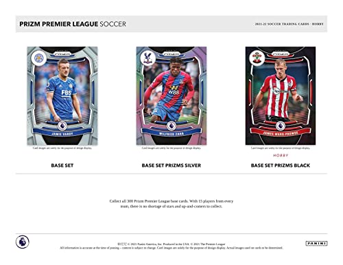 2021-22 Panini Prizm Premier League Soccer Hobby Box (12 Packs/12 Cards: 1 Auto)