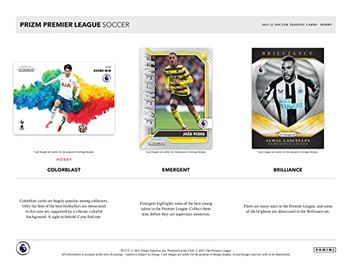 2021-22 Panini Prizm Premier League Soccer Hobby Box (12 Packs/12 Cards: 1 Auto)