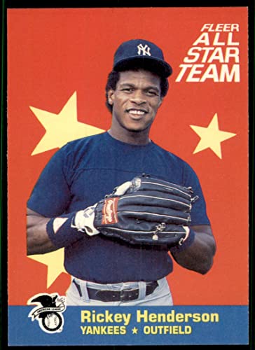 1986 Fleer - All Star Team #7 Rickey Henderson