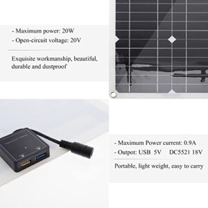 Happyyami 1 Set Solar Panels Portable Charger Solar Board Solar Charge Panel Solar Cell Plate Solar Panel Charger Car Charger Solar Cell Panel Travel Monocrystalline Silicon Tool Water Proof